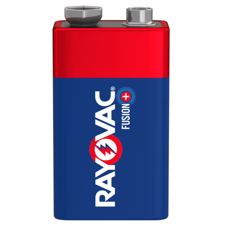 9V Fusion+ Advanced Alkaline Batteries - Rayovac