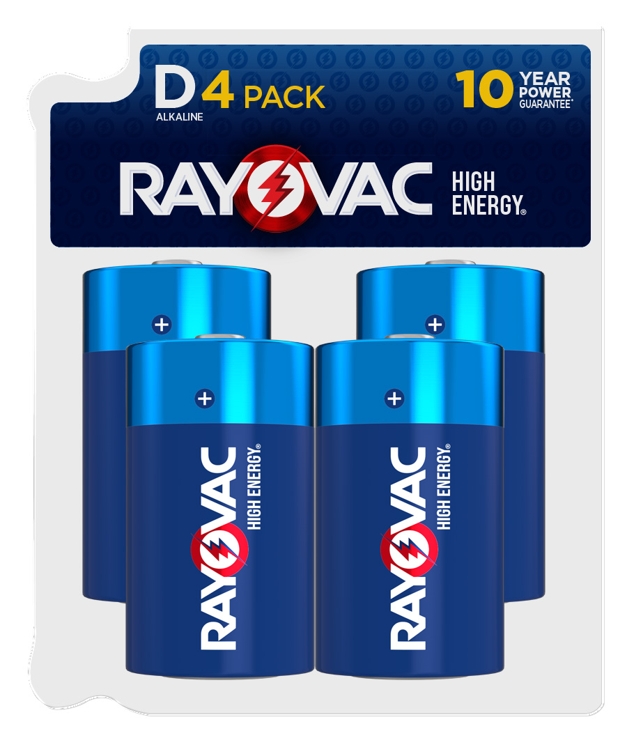 D HIGH ENERGY™ Alkaline Batteries - Rayovac